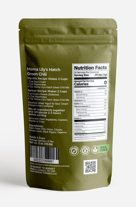 Mama Lily's Hatch Green Chili - Dip Mix – To Market-To Market